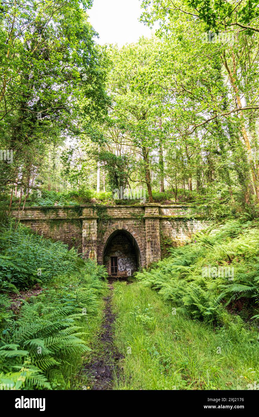 The blocked up entrance to the 775 ft long Mierystock Tunnel (opened in ...