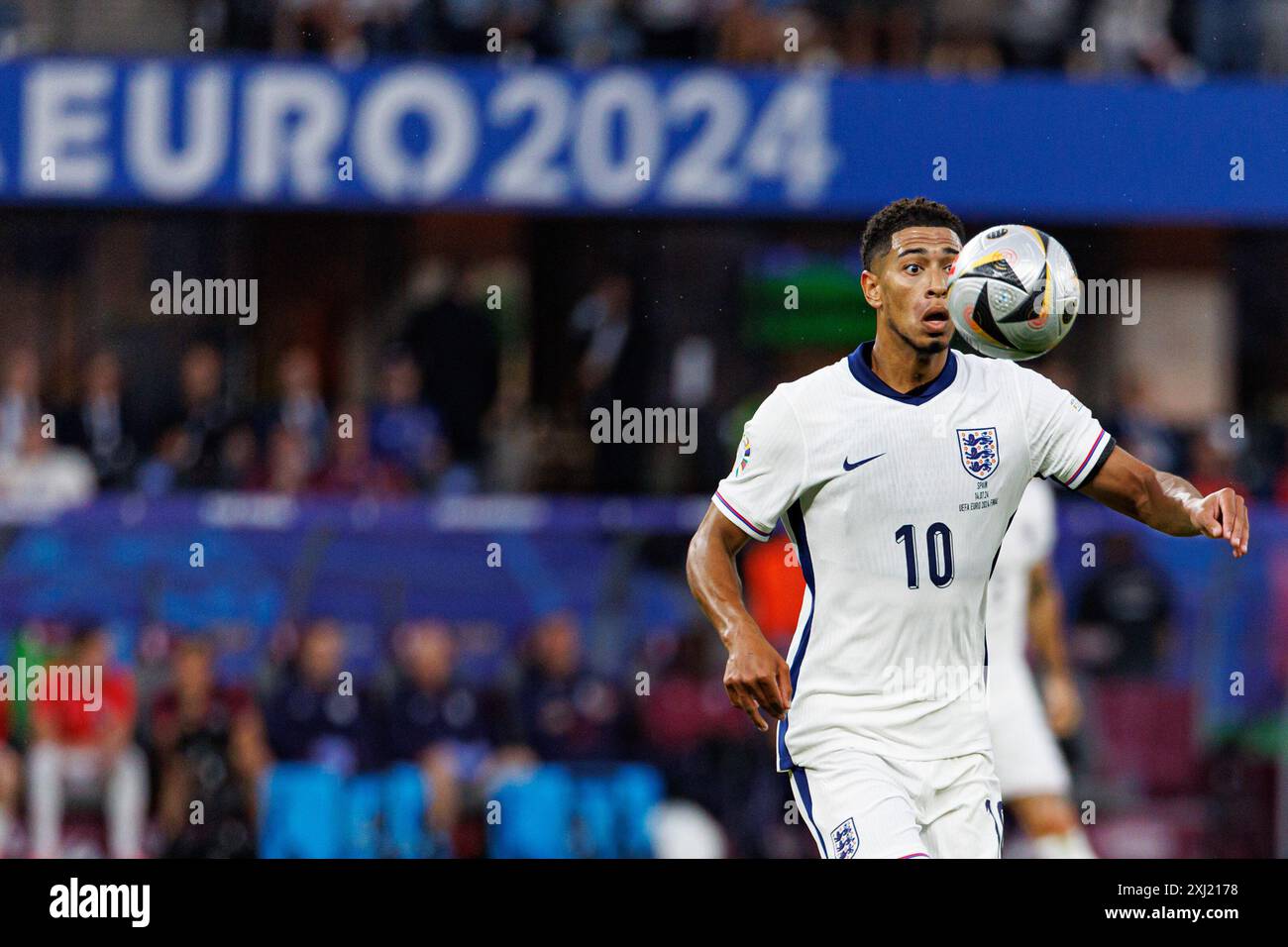 Jude Bellingham seen during UEFA Euro 2024 final game between national ...