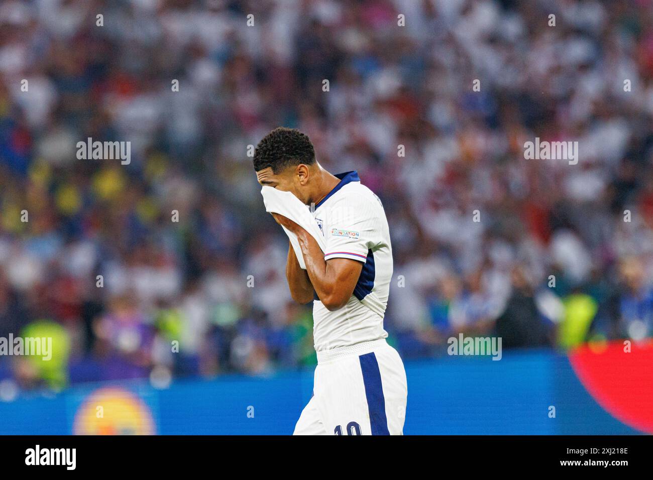 Jude Bellingham seen during UEFA Euro 2024 final game between national ...