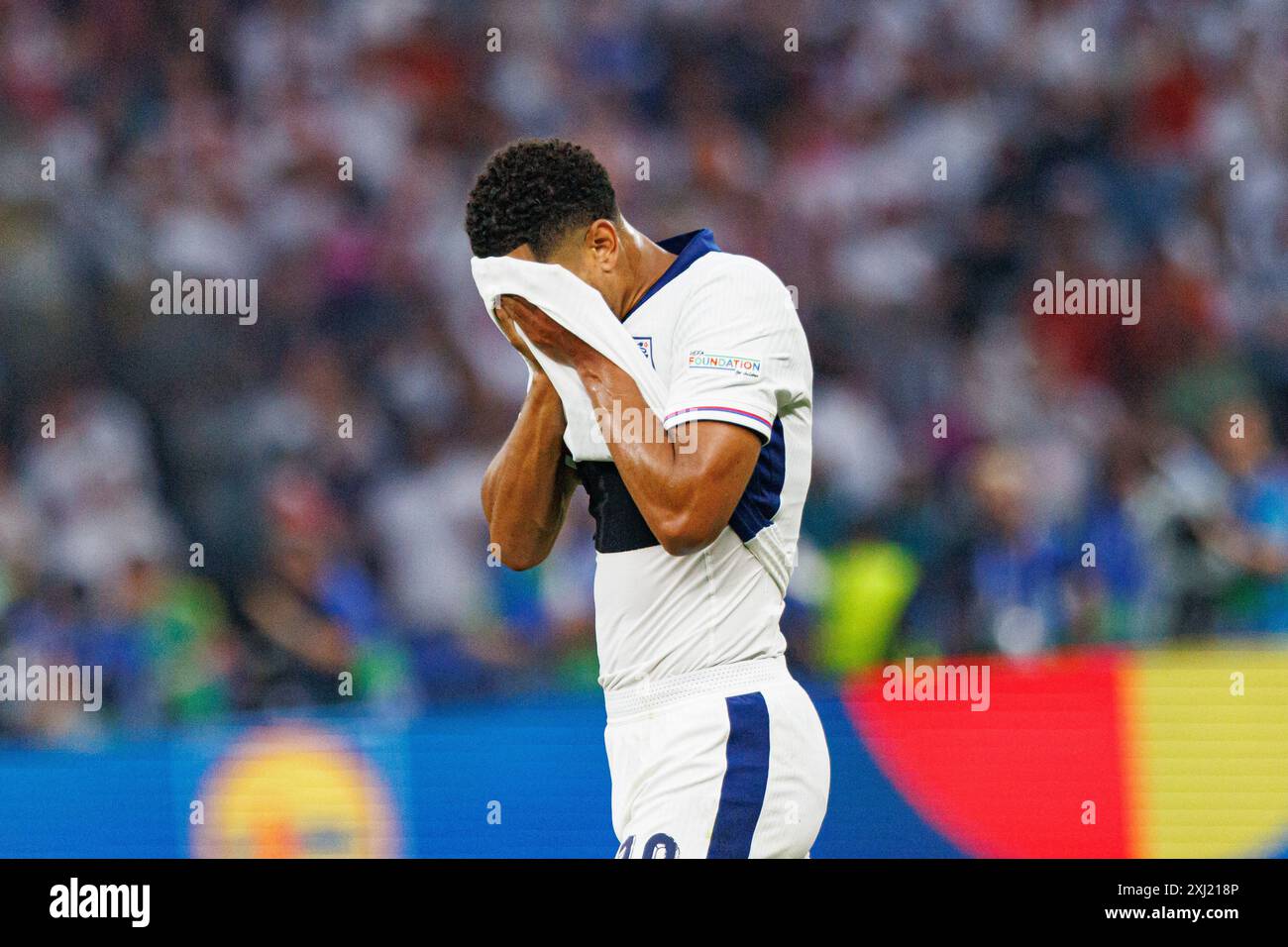 Jude Bellingham seen during UEFA Euro 2024 final game between national ...