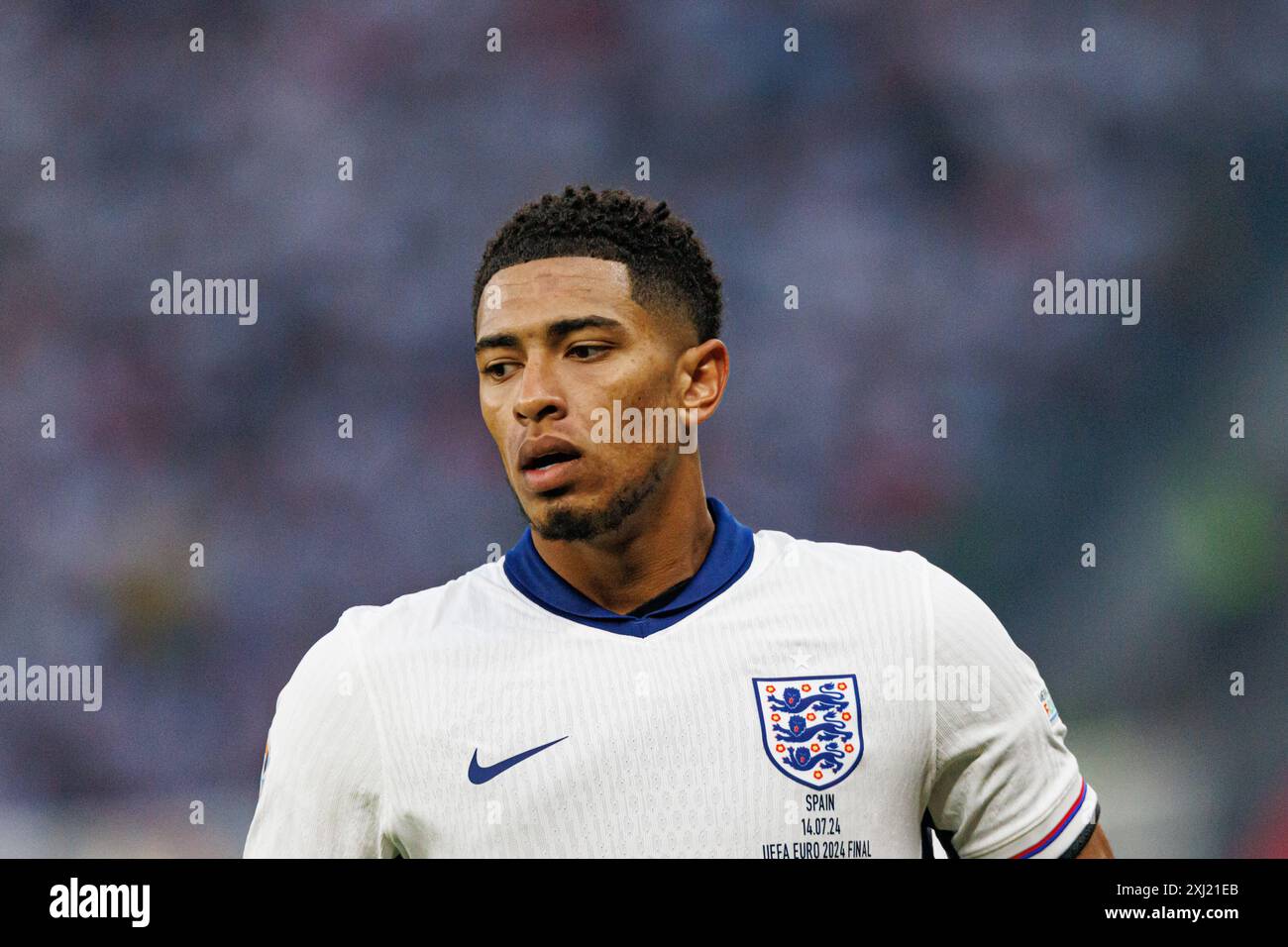 Jude Bellingham seen during UEFA Euro 2024 final game between national ...