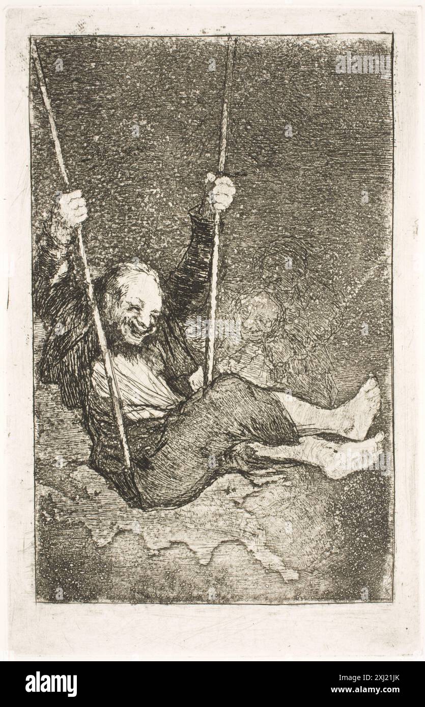 Wizard in a swing (Viejo Columpiándose) Goya, Francisco de 1746 - 1828 ...