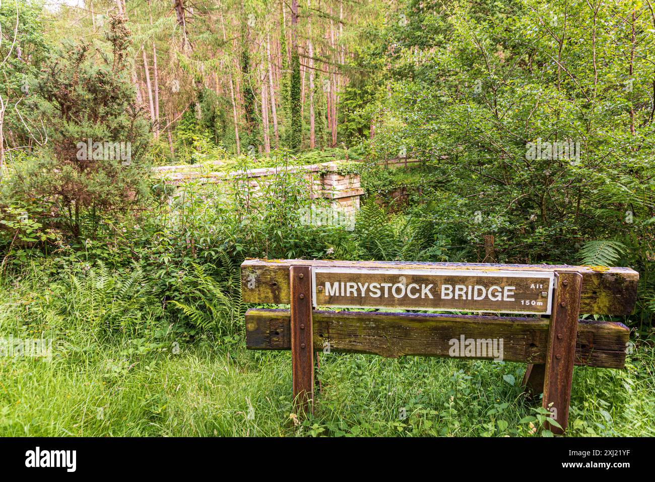 Mireystock Bridge (opened in 1874) on a mineral railway line in the ...