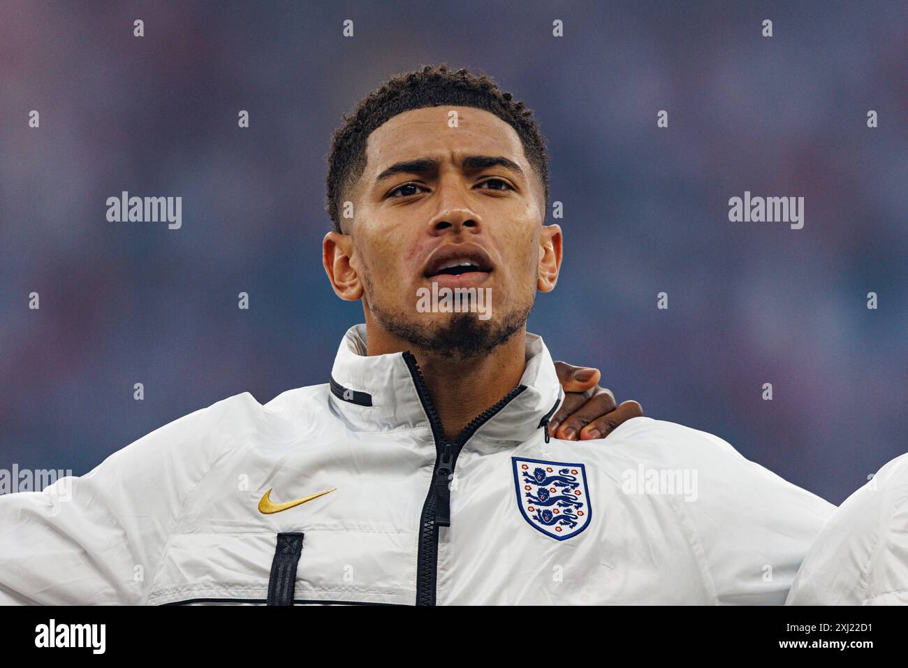 Jude Bellingham seen during UEFA Euro 2024 final game between national ...