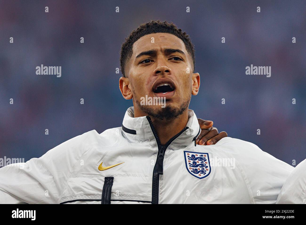 Jude Bellingham seen during UEFA Euro 2024 final game between national ...