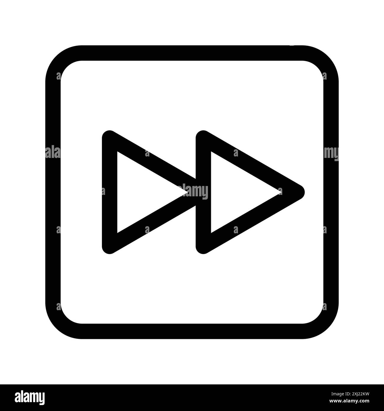 Rewind Previous Back arrow icon linear logo mark set collection in ...