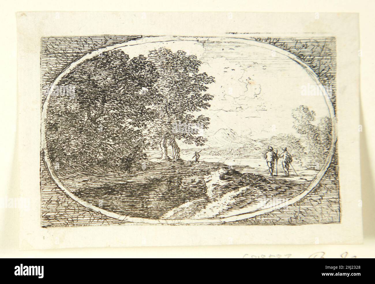 Landscape with three hikers Swanevelt, Herman van 1601 - 1655 Etching ...