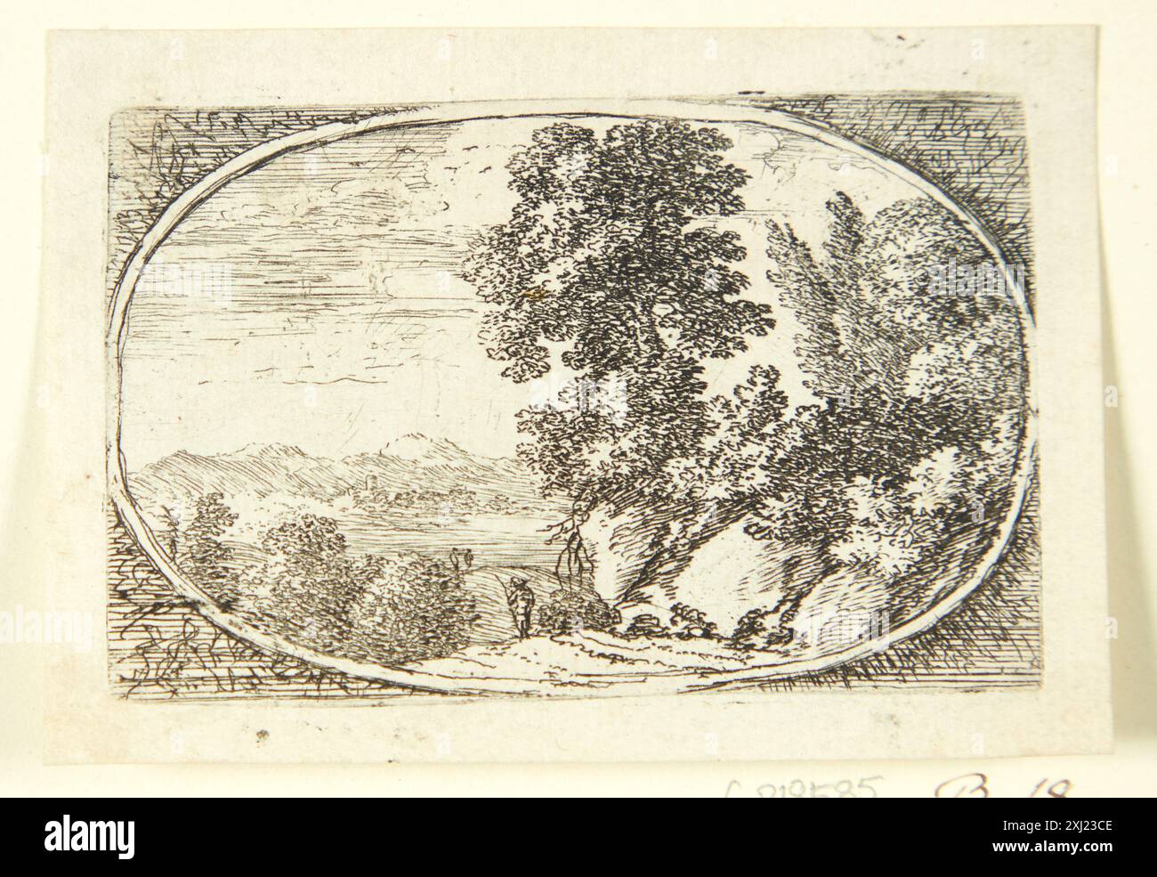 Landscape with coveted cliffs Swanevelt, Herman van 1601 - 1655 Etching ...