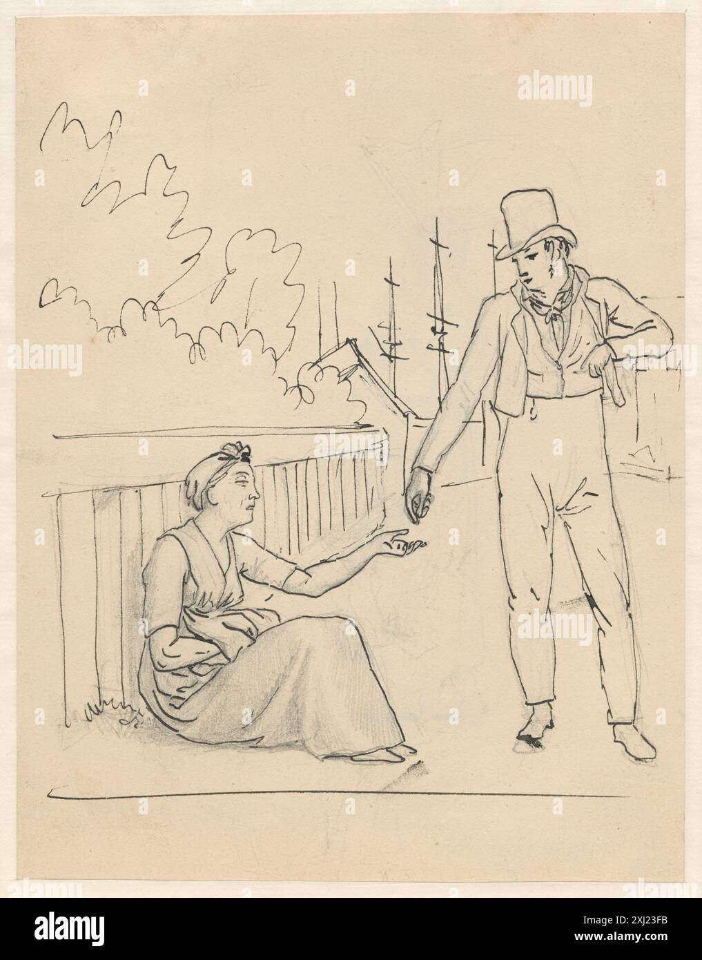 Alms drawing hi-res stock photography and images - Alamy
