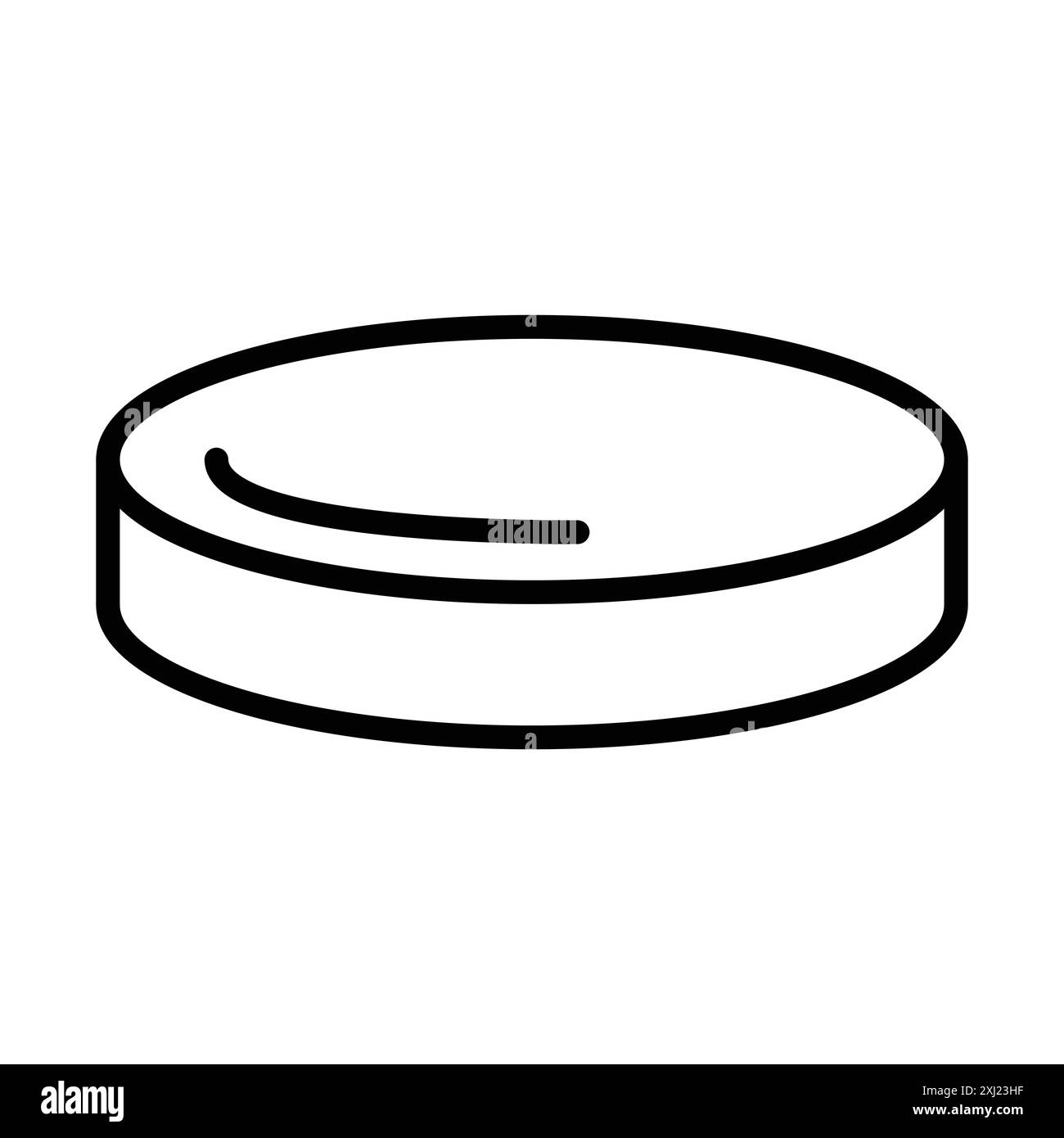 Puck icon linear logo mark set collection in black and white for web ...