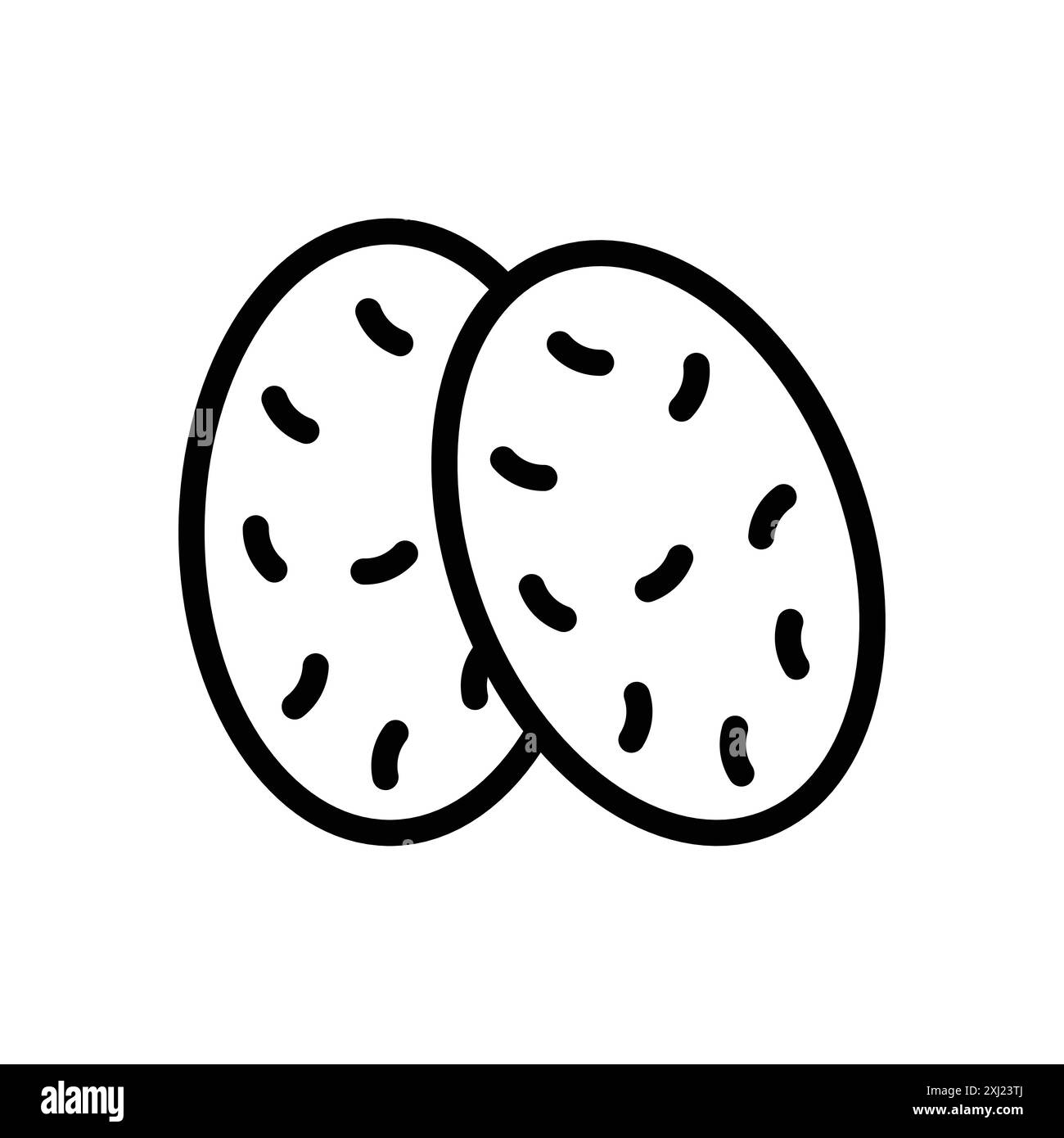 shaobing icon linear logo mark set collection in black and white for web Stock Vector Image ...