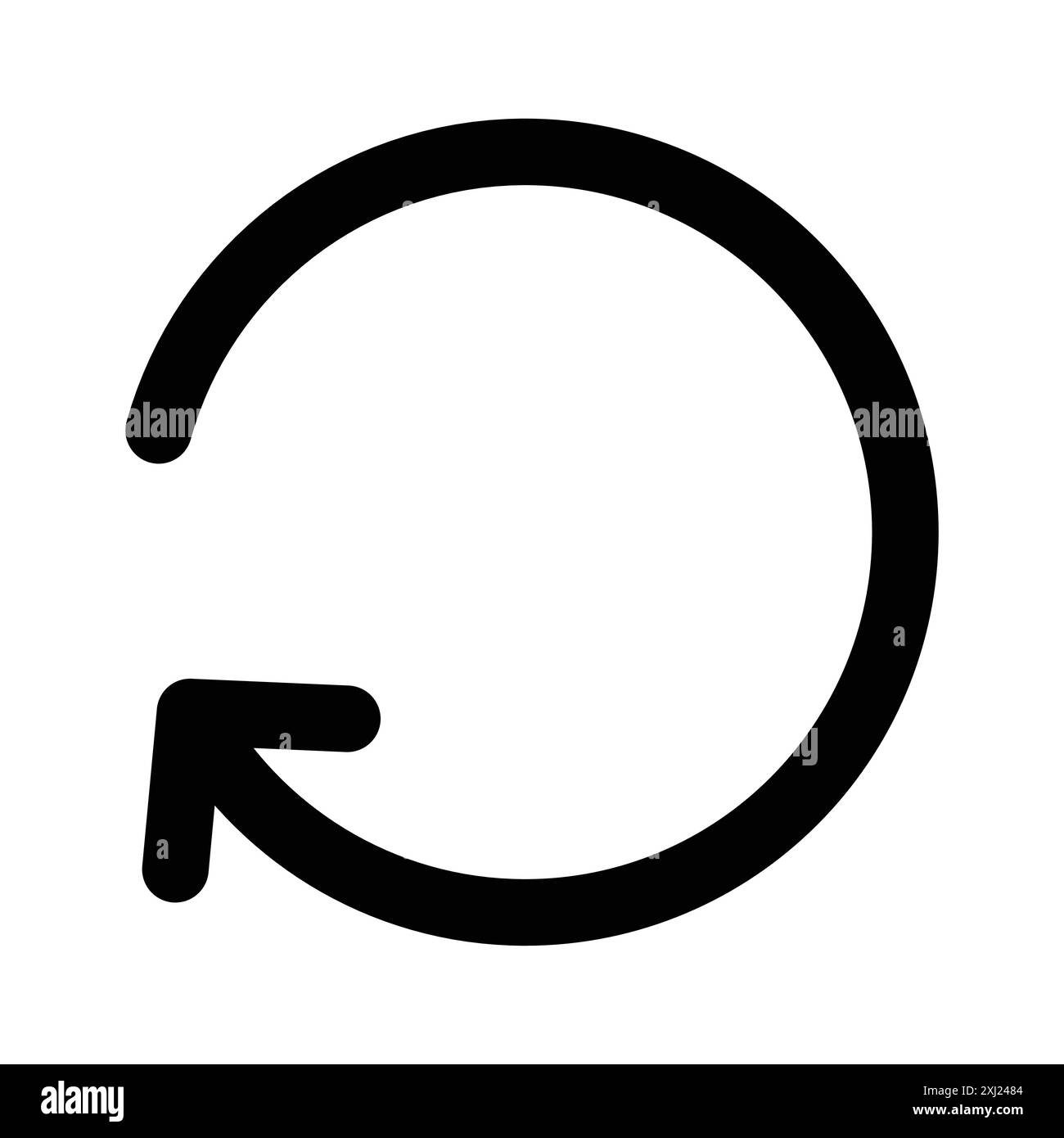 Refresh icon linear logo mark set collection in black and white for web ...