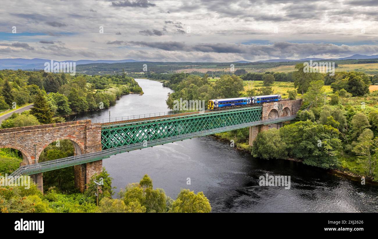 Kyle of Sutherland Scotland the Oykel or Invershin Viaduct ScotRail ...