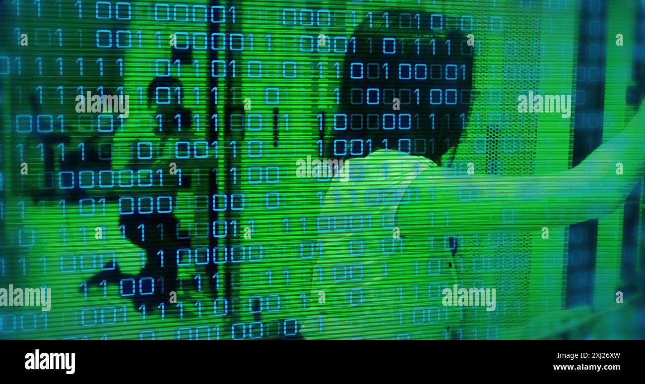 Animation binary coding people icon hi-res stock photography and images ...