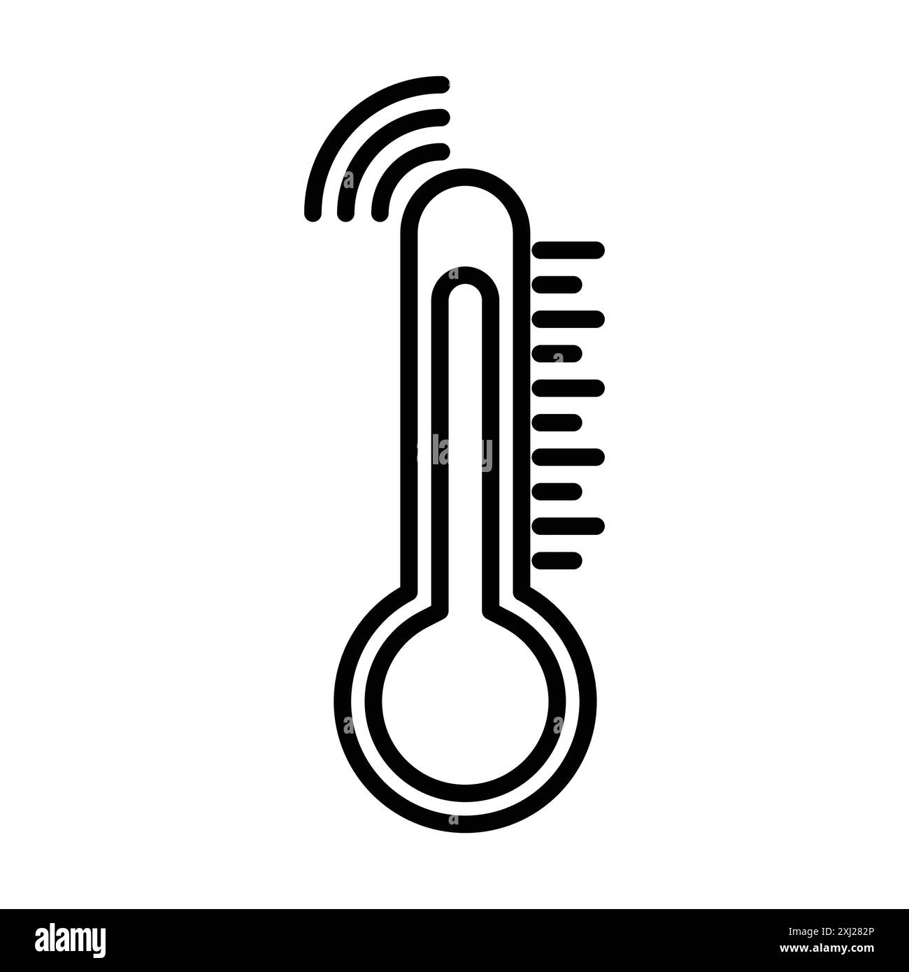 smart temperature icon linear logo mark set collection in black and ...