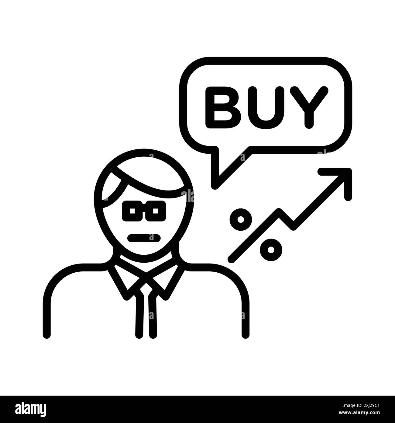 Stock buy icon linear logo mark set collection in black and white for ...