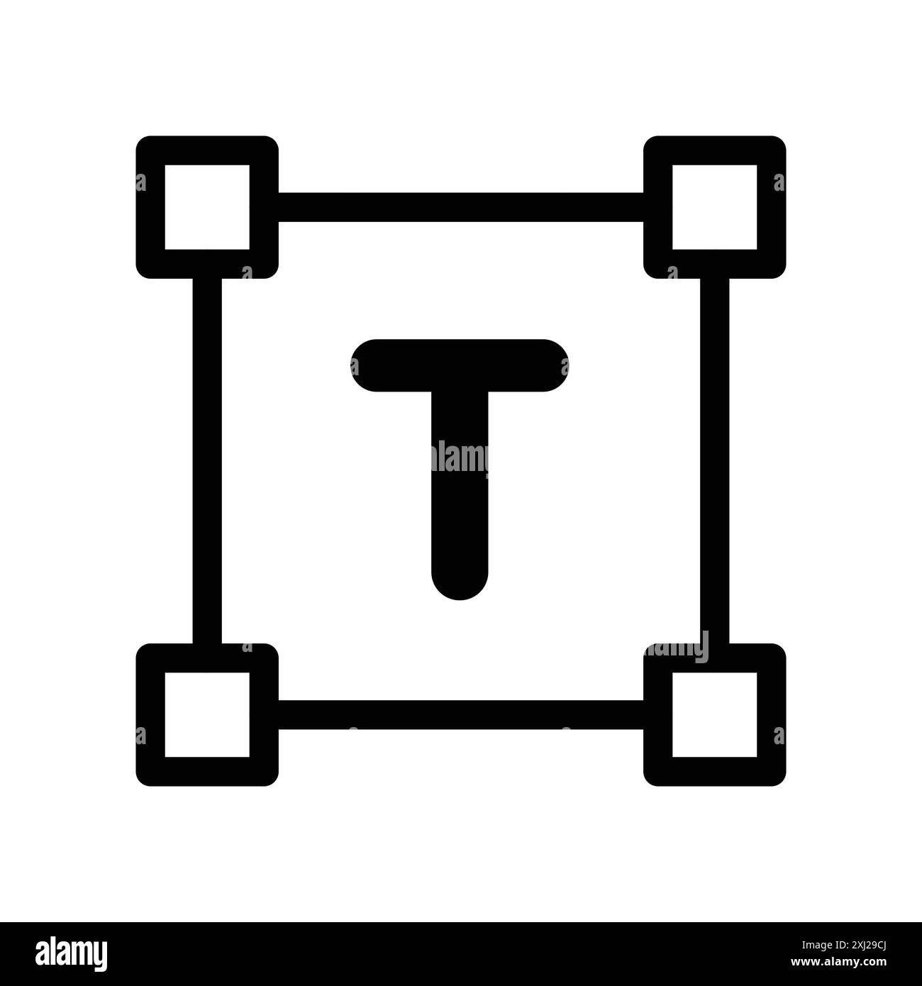 Text Box Icon Linear Logo Mark Set Collection In Black And White For Web Stock Vector Image