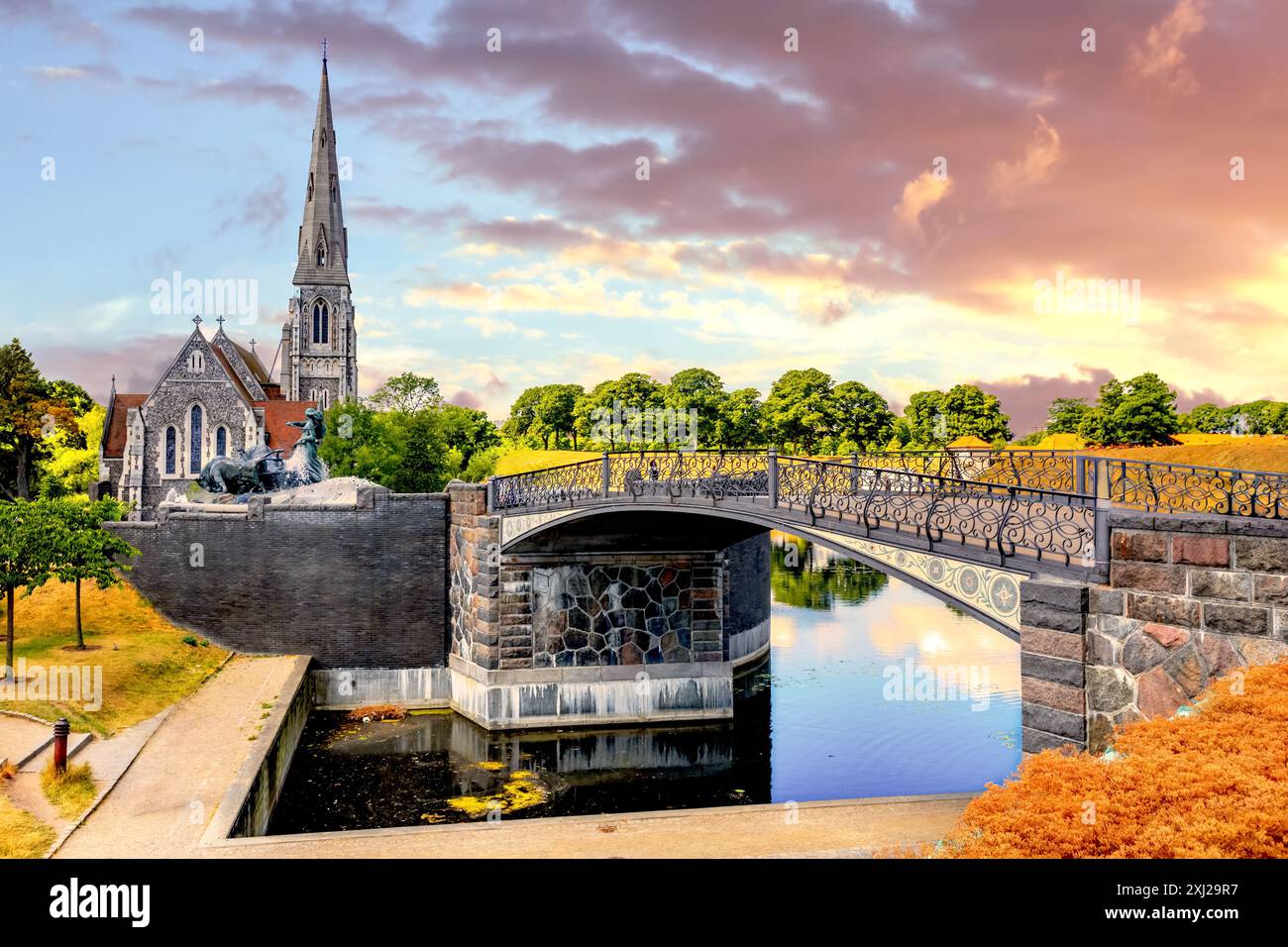 Old city of Copenhagen, Denmark Stock Photo - Alamy