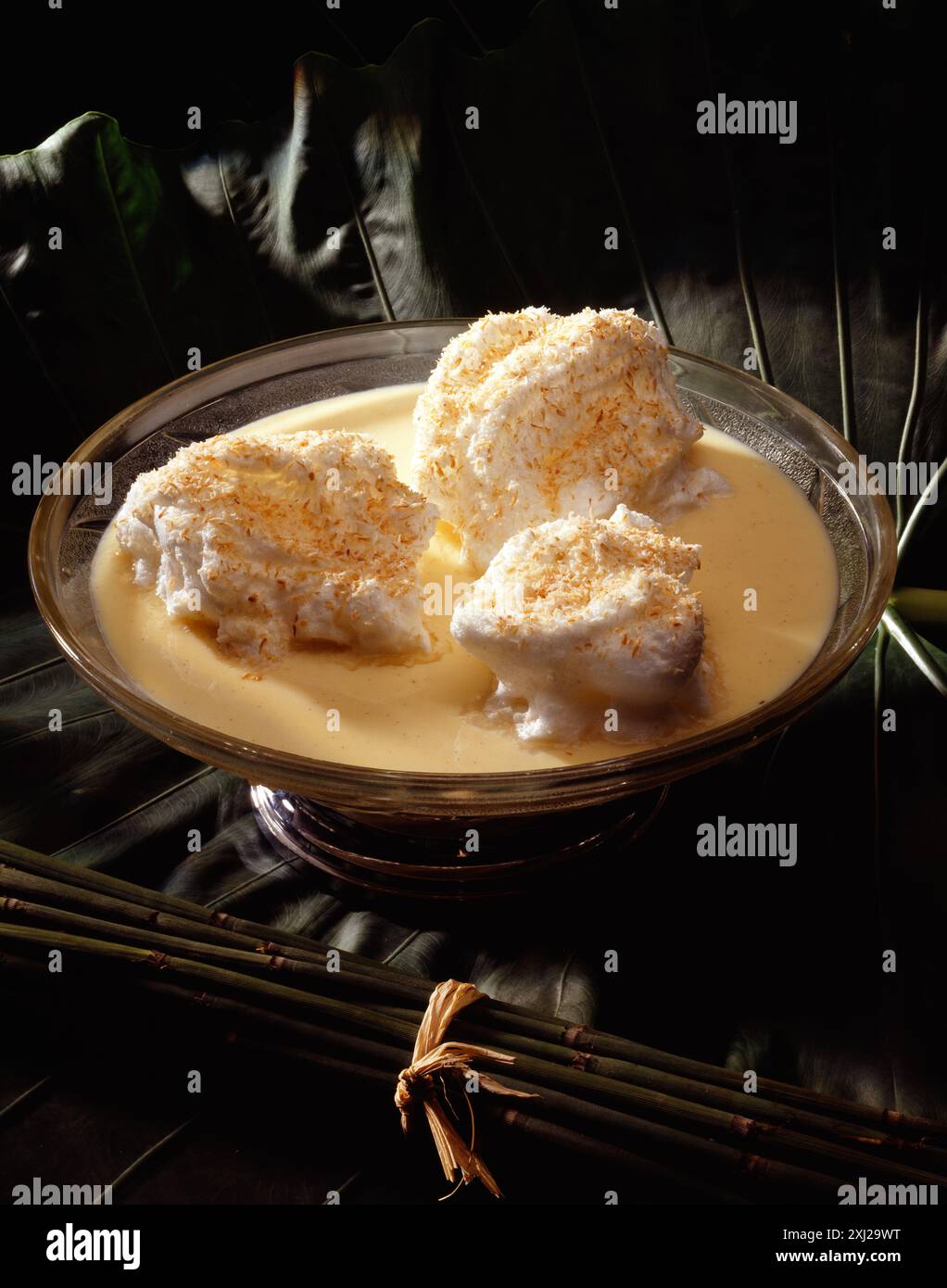 Coconut floating islands Stock Photo - Alamy