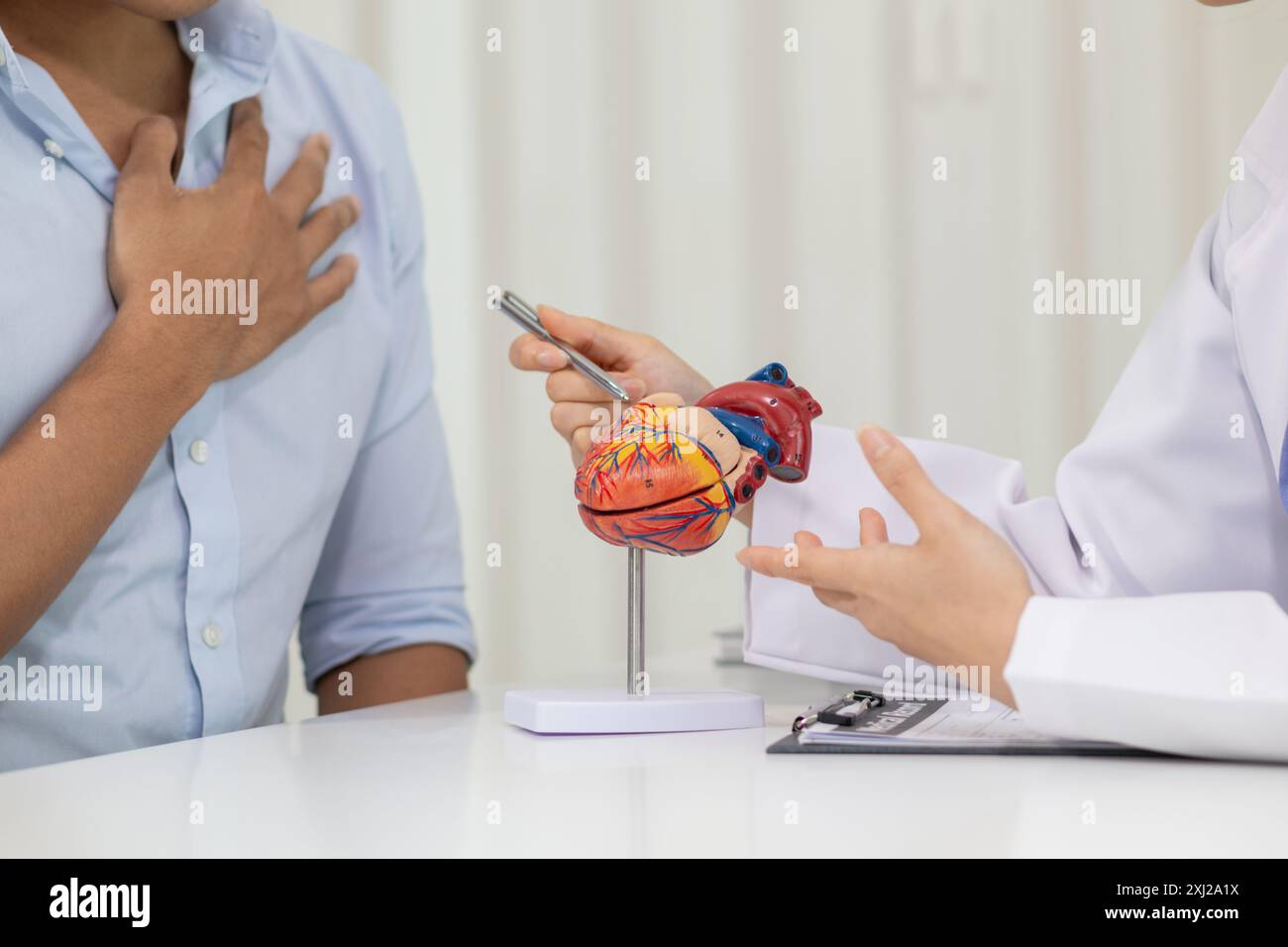 A heart patient attended a hospital for a checkup with a doctor after ...