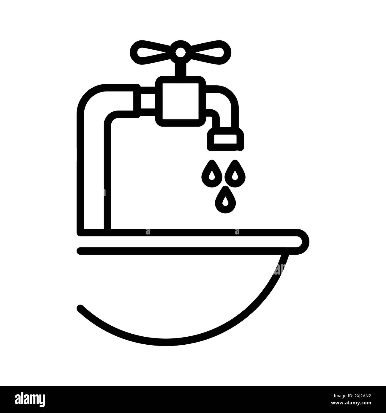 washbasin icon linear logo mark set collection in black and white for web Stock Vector Image ...