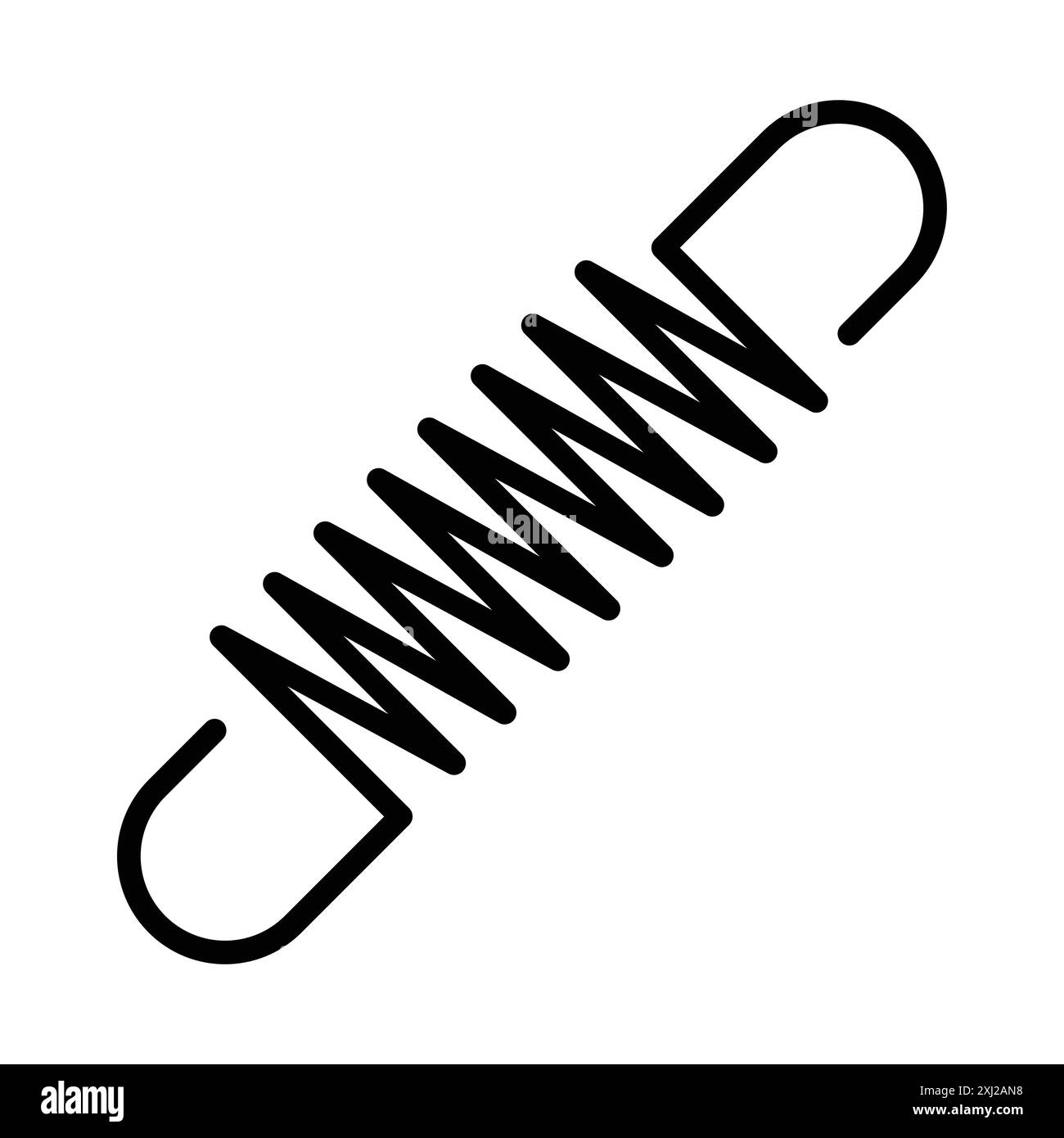 spring icon linear logo mark set collection in black and white for web ...