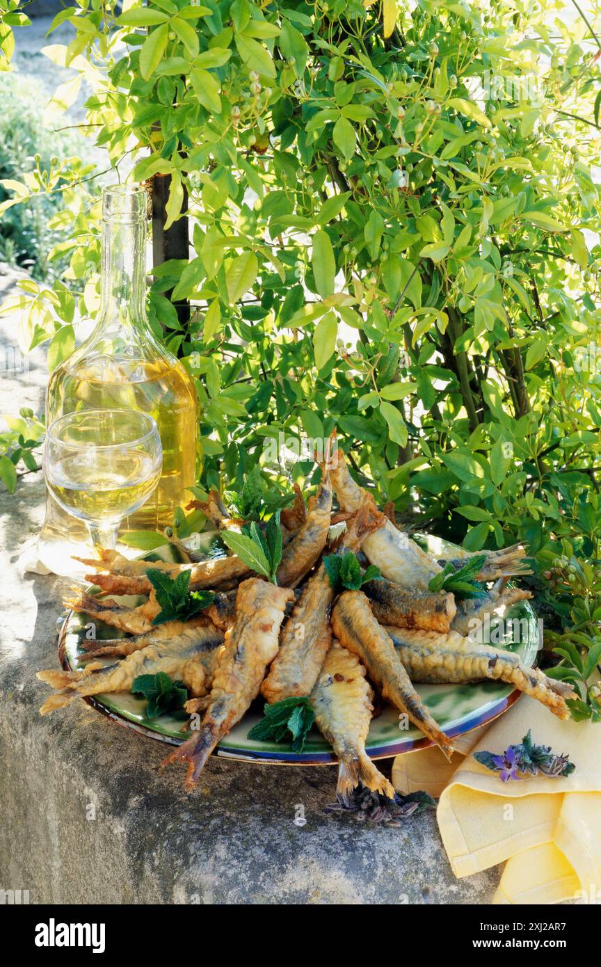 sardine fritters (chef: Sammut Reine Stock Photo - Alamy