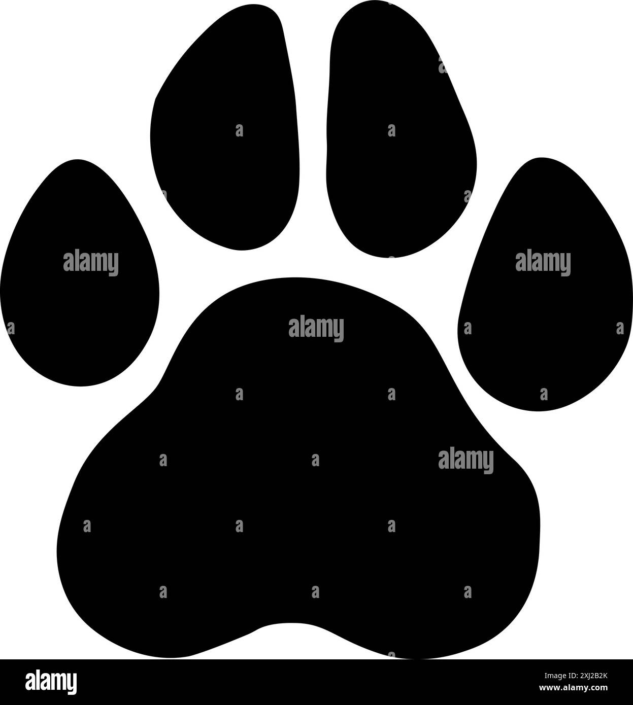 Dog paw print. Paw icon. Vector illustration Stock Vector Image & Art ...