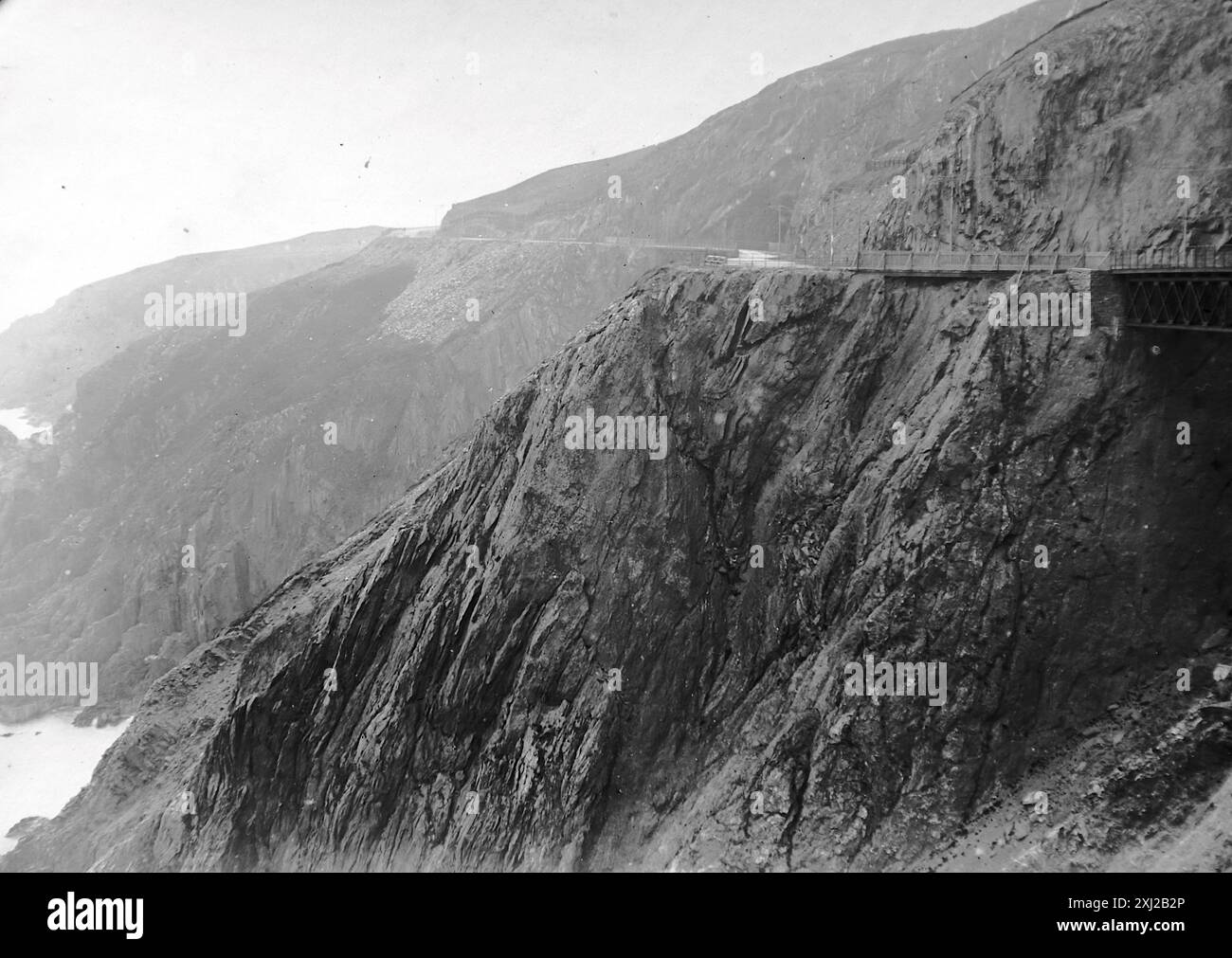 A view of Marine Drive, Port Soderick, Isle of Man. This photograph is ...