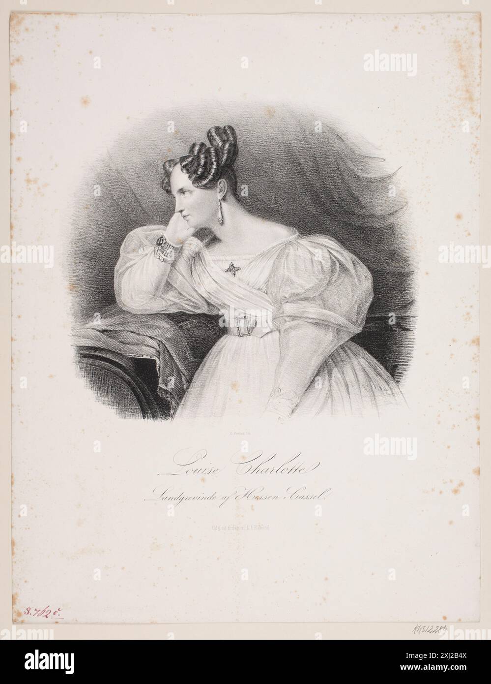 Countess Louise Charlotte of Hessen-Cassel. Fortling, Edvard 1809 ...