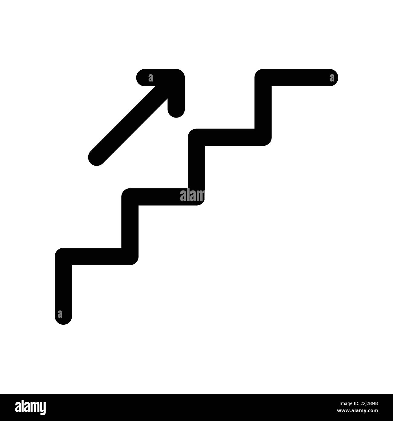 stairs icon linear logo mark set collection in black and white for web ...
