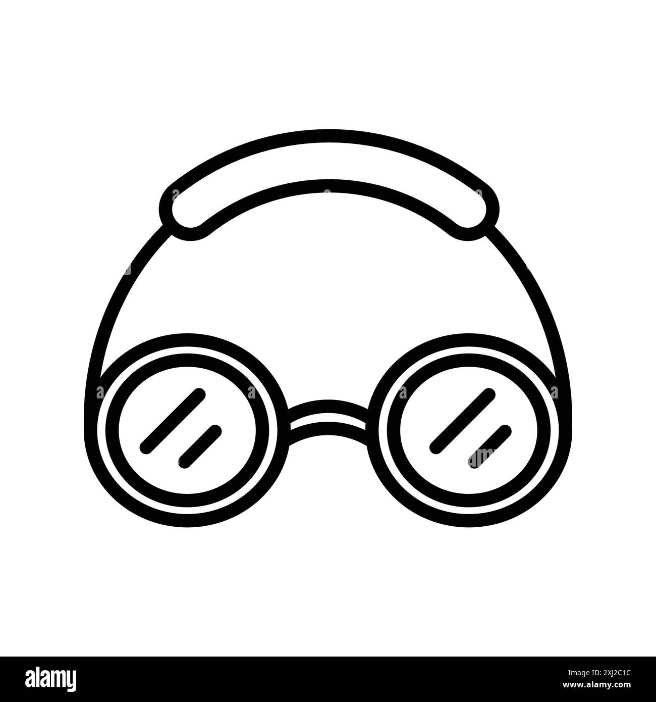 Swimming Glasses icon linear logo mark set collection in black and white for web Stock Vector ...