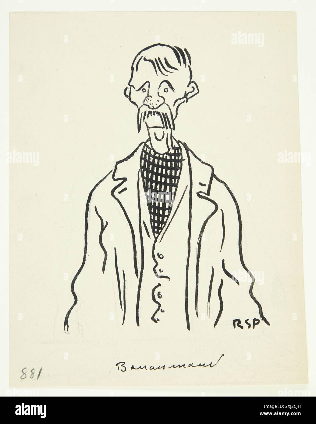 Drawing by Robert Storm Petersen (1882-1949) depicting a figure known ...