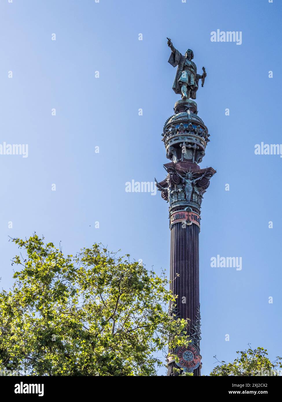 Mirador de Colom in Barcelona, Catalonia, Spain Stock Photo - Alamy