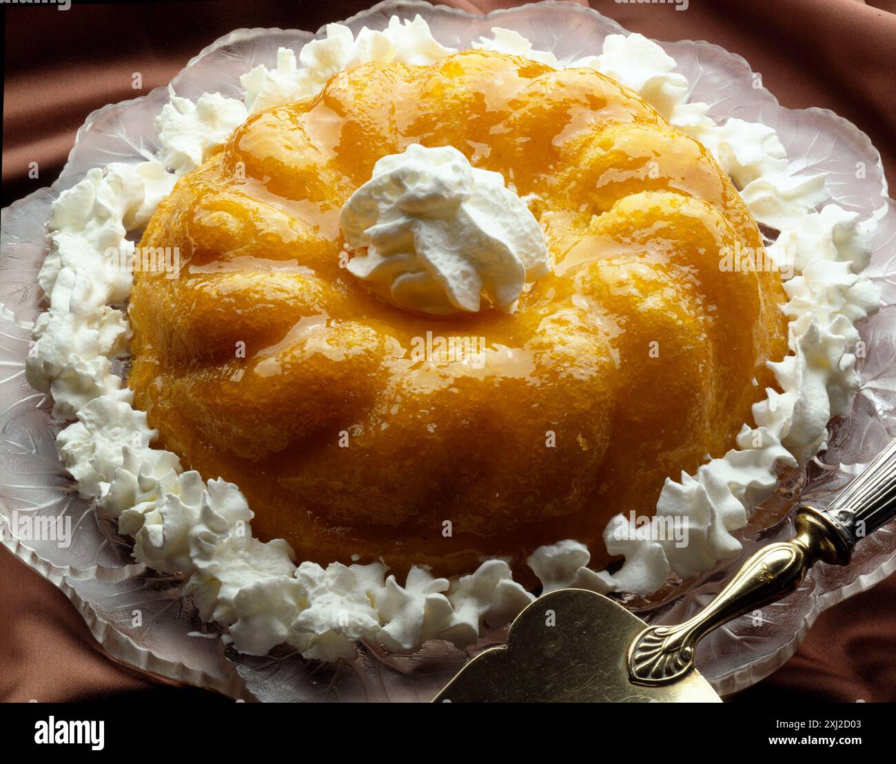 Baba with Rum and whipped cream Stock Photo - Alamy