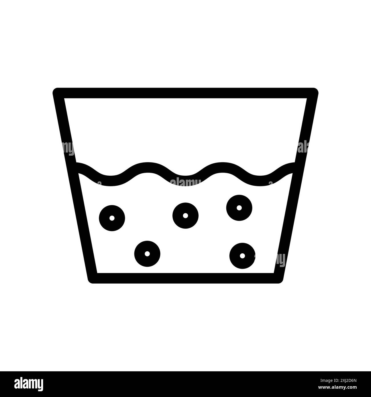 Water soak icon linear logo mark set collection in black and white for ...