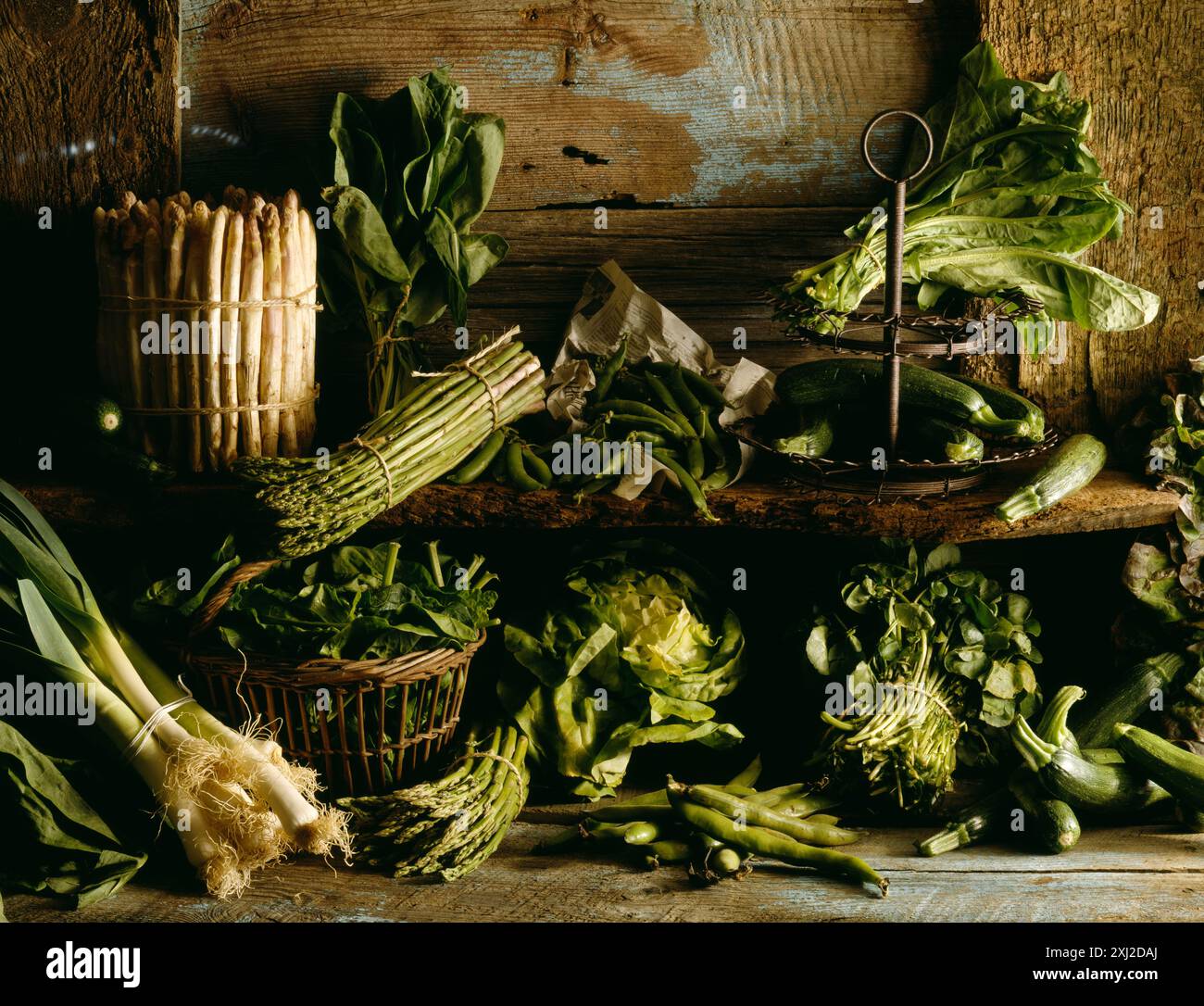 Assorted vegetables in brown hi-res stock photography and images - Alamy