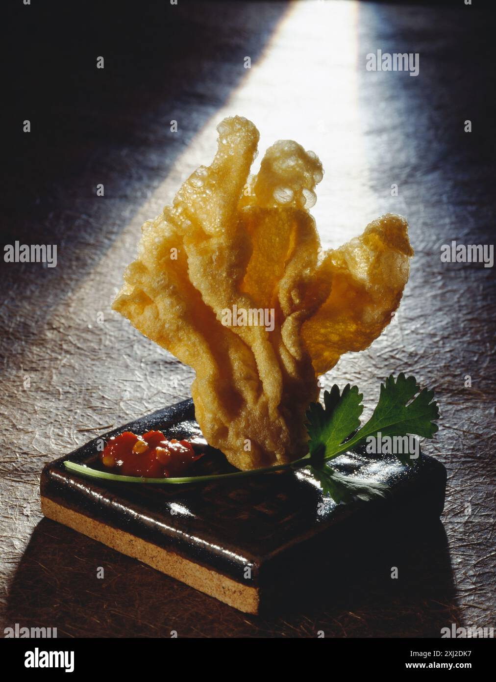 Thai fried ravioli Stock Photo - Alamy