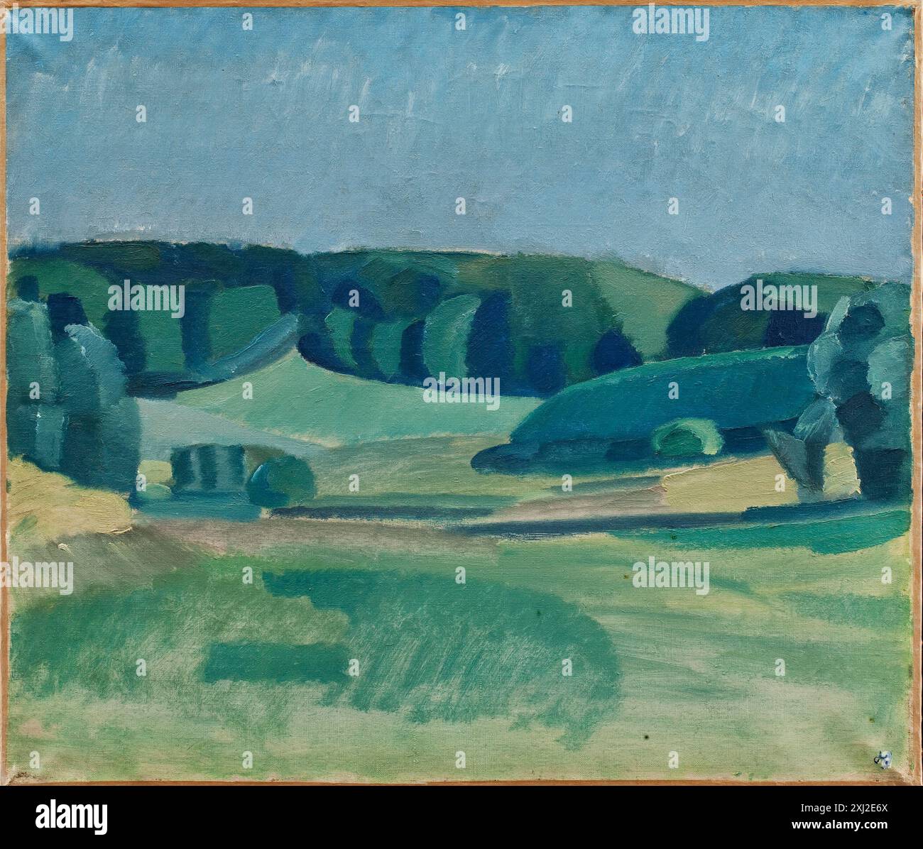 Landscape Near Bistrup Giersing, Harald 1881 - 1927 Painting Landscape ...