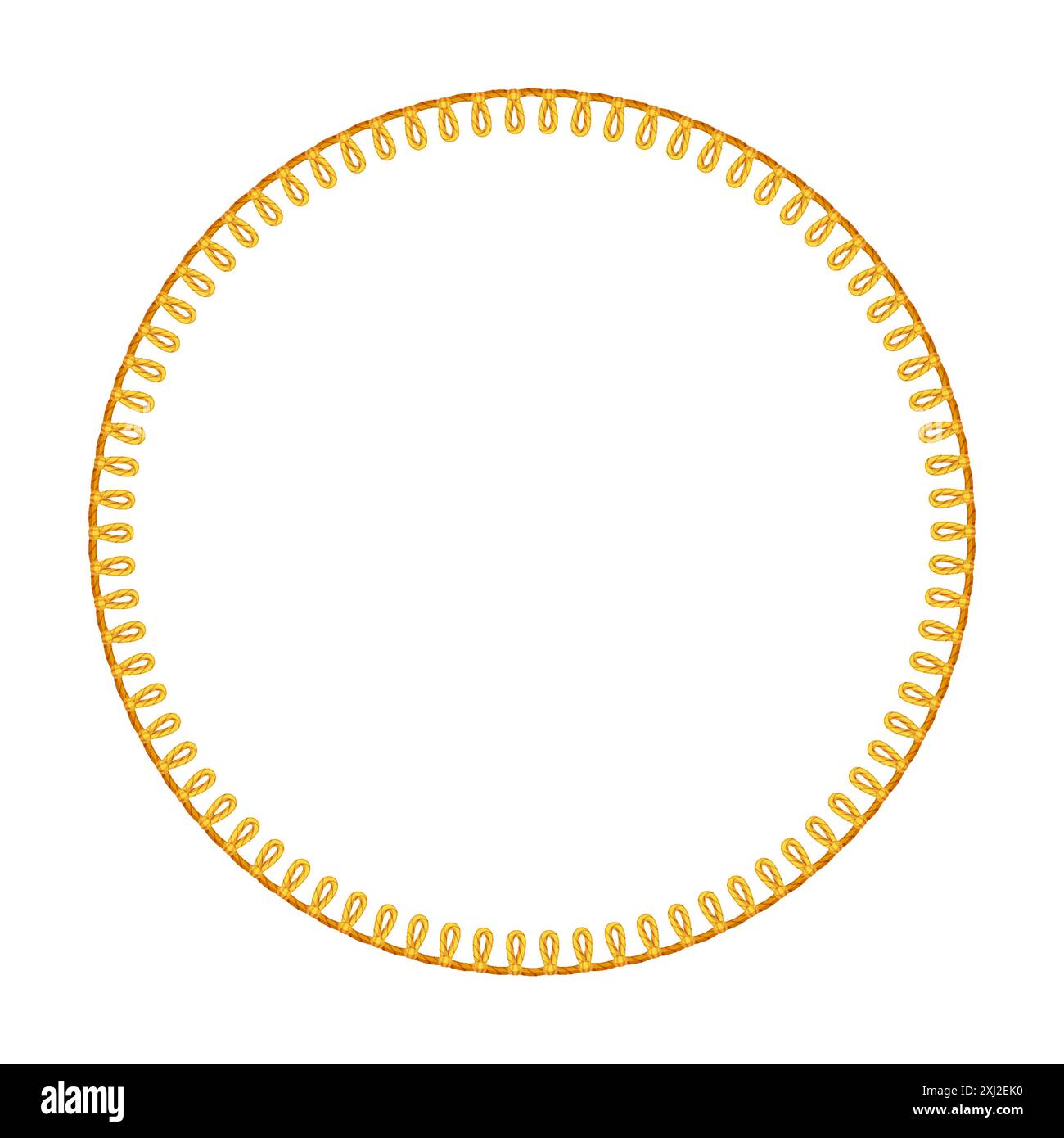 Gold round frame made Stock Vector Images - Alamy
