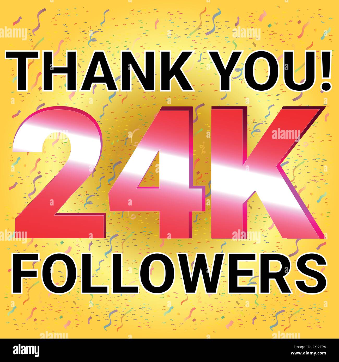 24K Followers Thank You for social media networks, the anniversary ...