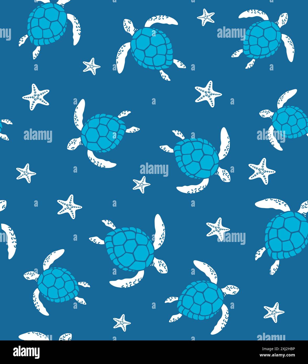 Turtles pattern illustration in vector. Art with stylized turtles in simple lines. Design for ...