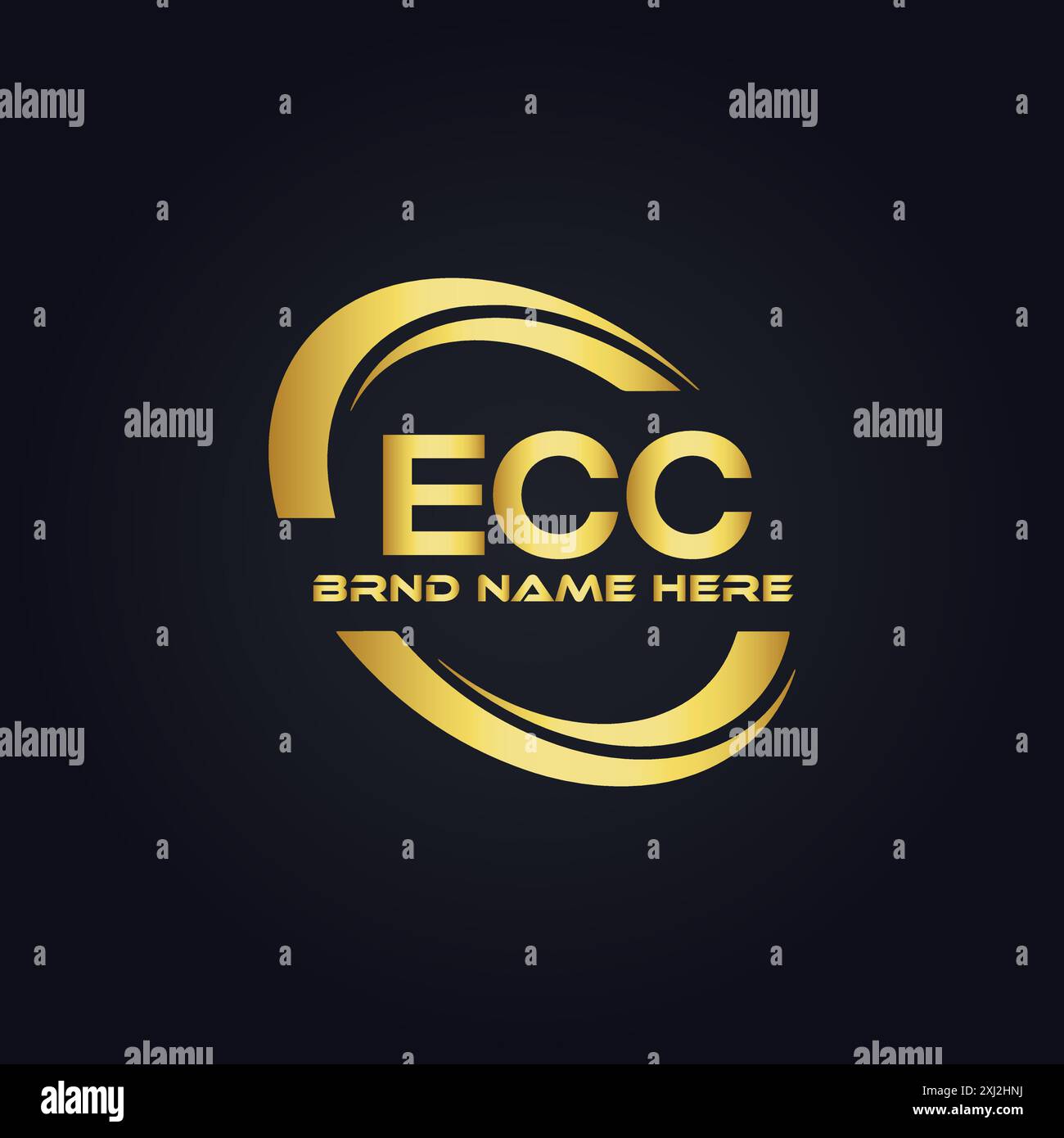 ECC logo. E C C design. White ECC letter. ECC, E C C letter logo design ...