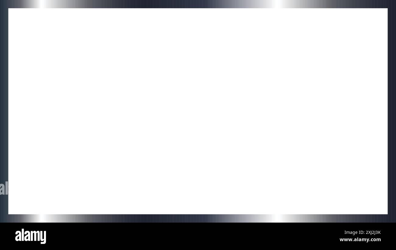Silver Frame for 16:9 Ratio Size Transparent Frame Vector Stock Vector ...
