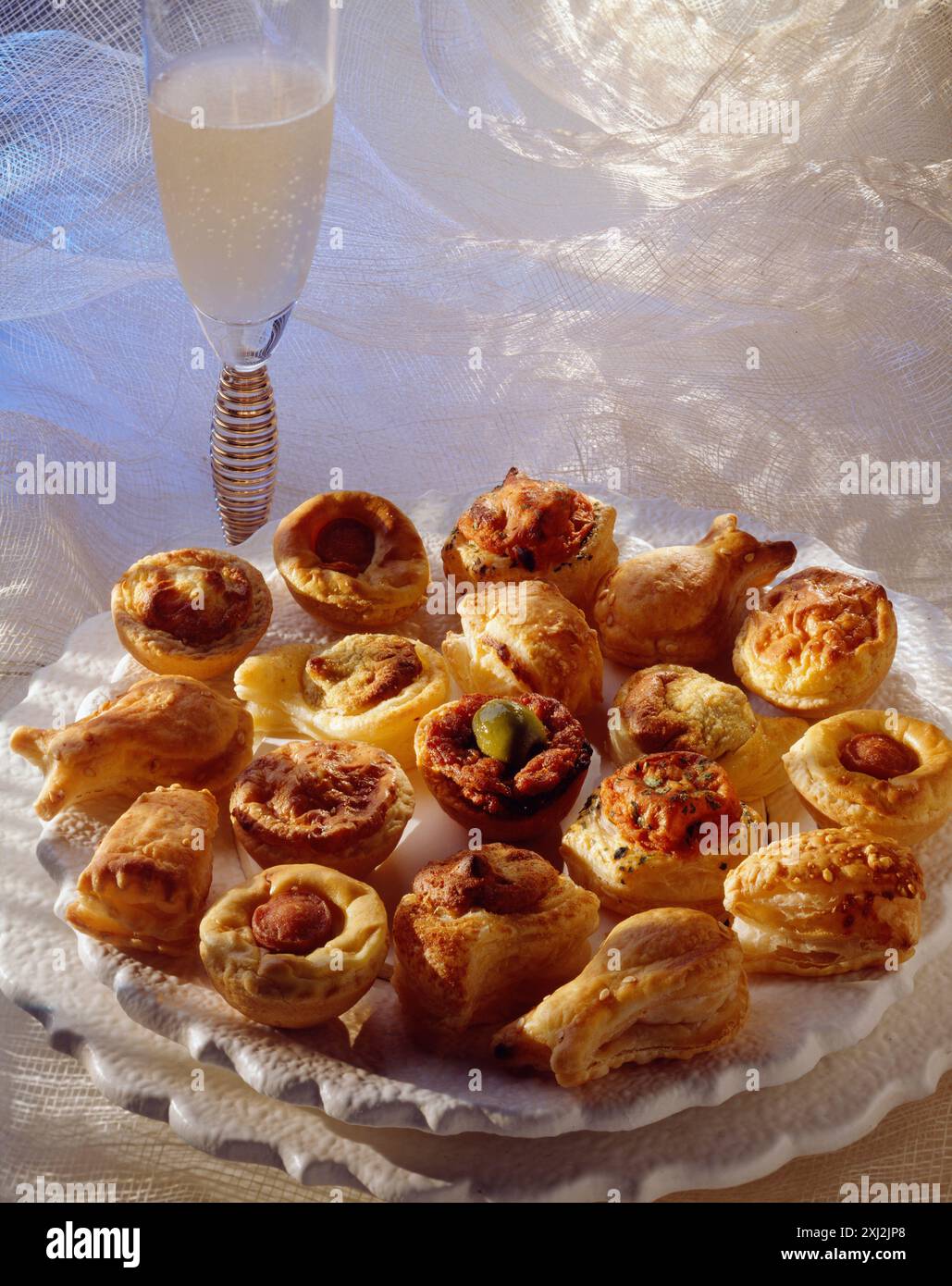 Selection of cocktail snacks Stock Photo - Alamy