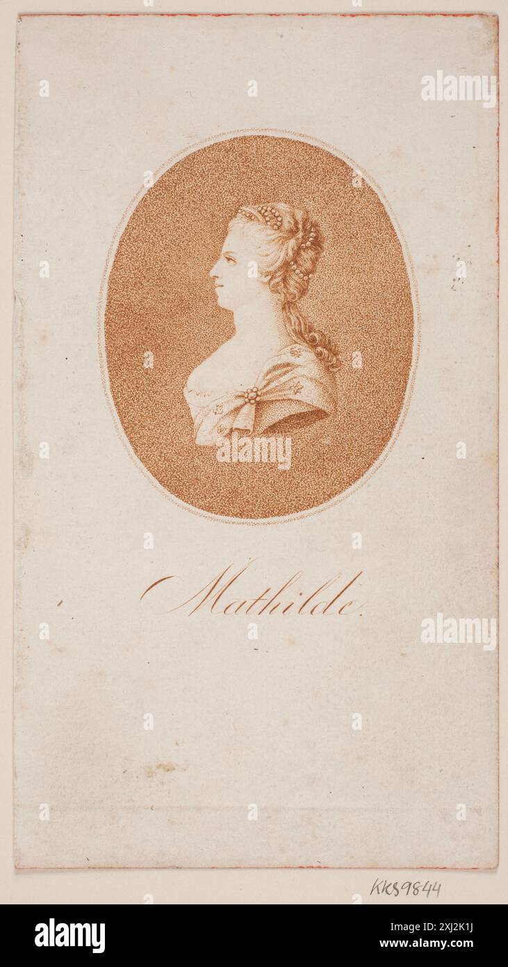 Droninng Caroline Mathilde Ubekendt dansk Copper engraving, Print ...