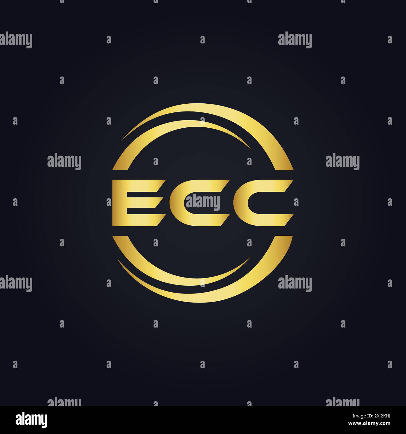 ECC logo. E C C design. White ECC letter. ECC, E C C letter logo design ...