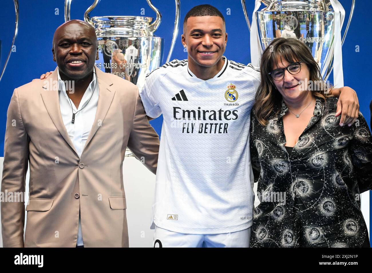 Madrid, Espagne. 16th July, 2024. Wilfrid (Wilfried) MBAPPE father of ...