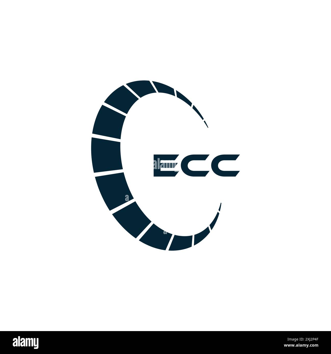 ECC logo. E C C design. White ECC letter. ECC, E C C letter logo design ...