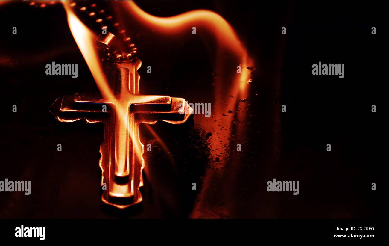 Fire of the holy spirit christian logo hi-res stock photography and ...